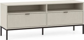 TV stolek Cambre Wave, krémová / bílá