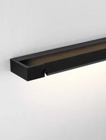 LED černá svítilna na zeď Arga 17W