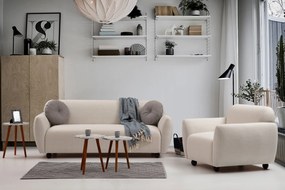 Hanah Home Třímístná pohovka EDDY krémová 223 cm 560ARE1329