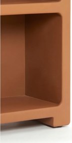 Knihovna v terakotové barvě 60x190x35 cm Naluno – Light &amp; Living