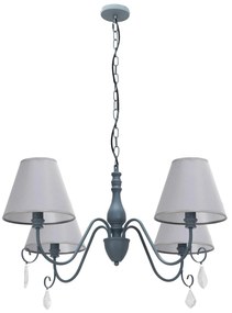 Toolight - Závěsná stropní lampa Vintage - šedá - APP991-4CP