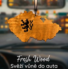 Ahome CZ Dřevěná vůně do auta –  Česká republika