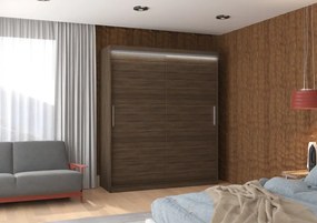 Posuvná skříň s LED osvětlením LINCOLN 180