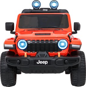 Ramiz Jeep Wrangler Rubicon LIFT elektrické autíčko pro děti oranžové
