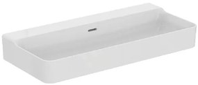 Ideal Standard Conca Ceram - Umyvadlo na desku 1000x450 mm, s přepadem, bez otvoru pro baterii, bílá T383401