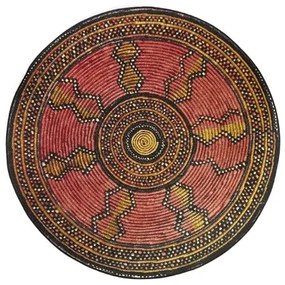 Koberce Breno Kusový koberec ZOYA kruh 418/Q01X, Červená, Vícebarevné, 120 x 120 cm