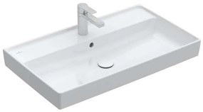 Villeroy & Boch Collaro - Umyvadlo nábytkové 80x47 cm, s přepadem, otvor pro baterii, CeramicPlus, Stone White 4A338GRW
