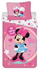 JERRY FABRICS Povlečení Minnie Sweet like me micro Polyester - mikrovlákno, 140/200, 70/90 cm