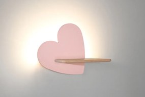 Nástěnné svítidlo policové 5W, růžové srdce  - Candellux