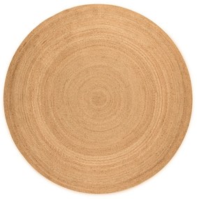 Hanse Home, Kusový koberec Jute Braided 106005 Gold kruh, 100x100 (průměr) kruh, béžová, chodba / předsíň