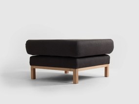 Nordic Design Antracitově šedá látková podnožka Skandi