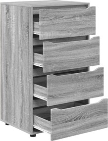 Úložné skříně 60 x 48 x 105 cm Kompozitní dřevo Šedá Sonoma 3406241