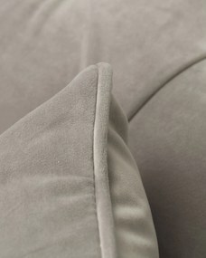 Křeslo Chesterfield Classic Velvet Light Grey 118x96x77cm