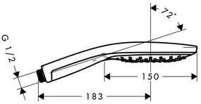 Hansgrohe Raindance Select S Ruční sprcha 28588000