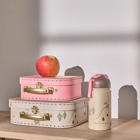 Světle hnědá hliníková dětská lahev 360 ml Friends in the Forest – OYOY Mini
