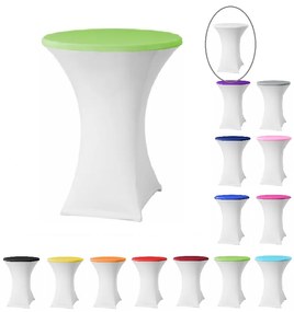 Elastická čepice na koktejlový bistro stůl ⌀80 VÍCE BAREV Barva: 1 BÍLÁ