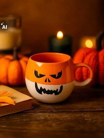 Sinsay - Hrnek s halloweenským motivem - oranžová