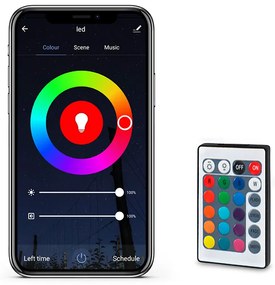 Solight wifi Smart LED světelný pás, RGB, 5m, sada s adaptérem a dálkovým ovladačem