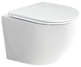Mereo WC závěsné kapotované, RIMLESS, 490x370x360, keramické, vč. sedátka CSS113S - VSD82S