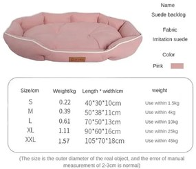 Komfortní a velmi odolný pelíšek pro psy s vyvýšeným okrajem Barva: Růžová, Velikost: S (40x30x10 cm)