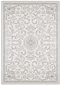 NORTHRUGS - Hanse Home koberce Kusový koberec Twin Supreme 103866 Leyte Grey/Cream – na ven i na doma - 120x170 cm