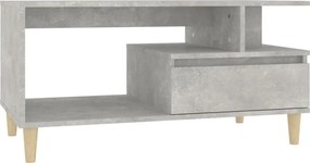 vidaXL Konferenční stolek 90x49x45 cm kompozitní dřevo [819616] Barva: Betonová šedá