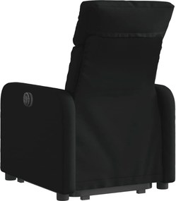 Zvedací polohovací křeslo černé textil 3206701