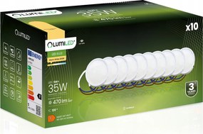 10x Modul Led žárovky Insert 5W 35W 3000K Teplý Lumiled