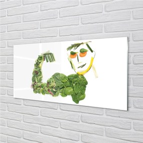 akrylový obraz Znak se zeleninou 100x50 cm