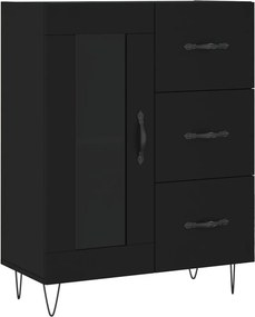 Skříň highboard černá 69,5 x 34 x 180 cm kompozitní dřevo 3189502