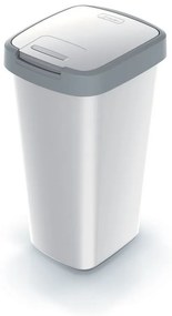 Odpadkový koš s barevným víkem, 25 l, šedá