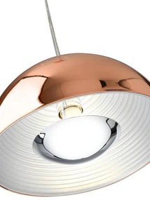 Candellux Měděný závěsný lustr 40cm Amalfi pro žárovku 1x E27