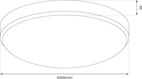 Stropní LED svítidlo Maya, 1x LED 36w, 4000k, b