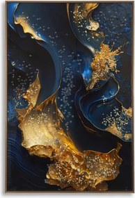 Obraz Andromeda B 60x90 cm modrý/zlatý