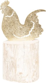 Kovová velikonoční dekorace Kohout - 10*7*17 cm