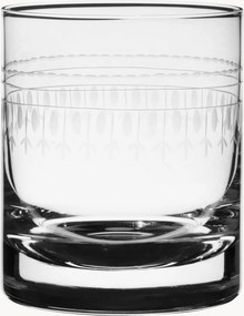 Sada ručně foukaných křišťálových sklenic na whisky Ovals, 4 díly