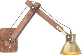 Nástěnná lampa industriální styl mosazná kulatá E27 320576