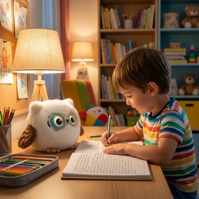 TESLA Bambino Buddy AI OWL - chytrá plyšová sova pro děti