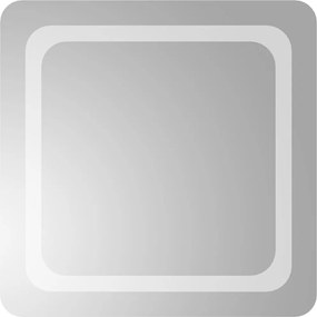 Koupelnové zrcadlo s LED osvětlením 50x50 cm 151777