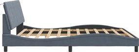 Rám postele bez matrace Hanko tmavě šedý 180 x 200 cm samet 3207862