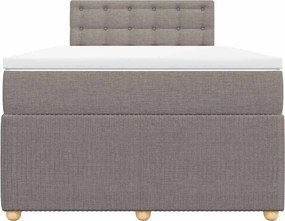 Box spring postel s matrací taupe 120x200 cm textil 3289741