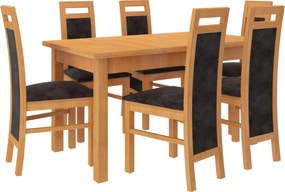 ADRK Furniture Sada stolu s židlemi RODOS 14 SE-ROD-14-A-B034