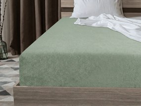 Froté prostěradlo EXCLUSIVE světle olivové 180 x 200 cm