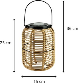 Solární lucerna SOKKE 25/36 hnědá