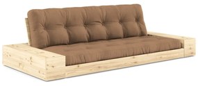 Hnědá rozkládací pohovka 244 cm Base – Karup Design