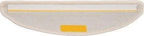 Schodové rohože 15 ks 56 x 17 x 3 cm bílé půlkulaté 133898