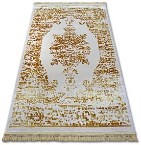 Luxusní kusový koberec akryl Bond žlutý 80x300cm