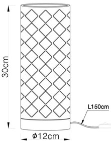 Globo 15584T1 - Stolní lampa CINDY 1xE27/40W/230V