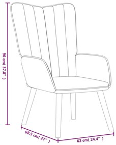 vidaXL Marketos Relaxační křeslo černé samet