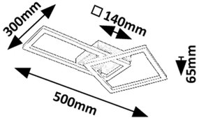 Rabalux 71381 - LED Stropní svítidlo ELLINOR LED/24W/230V 3000K